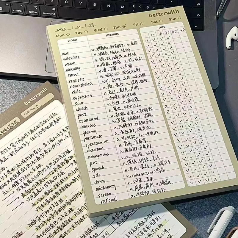 Vocabulary Learnig Planner Book Sticky Note B5 Agenda Draft To - TikTok ...