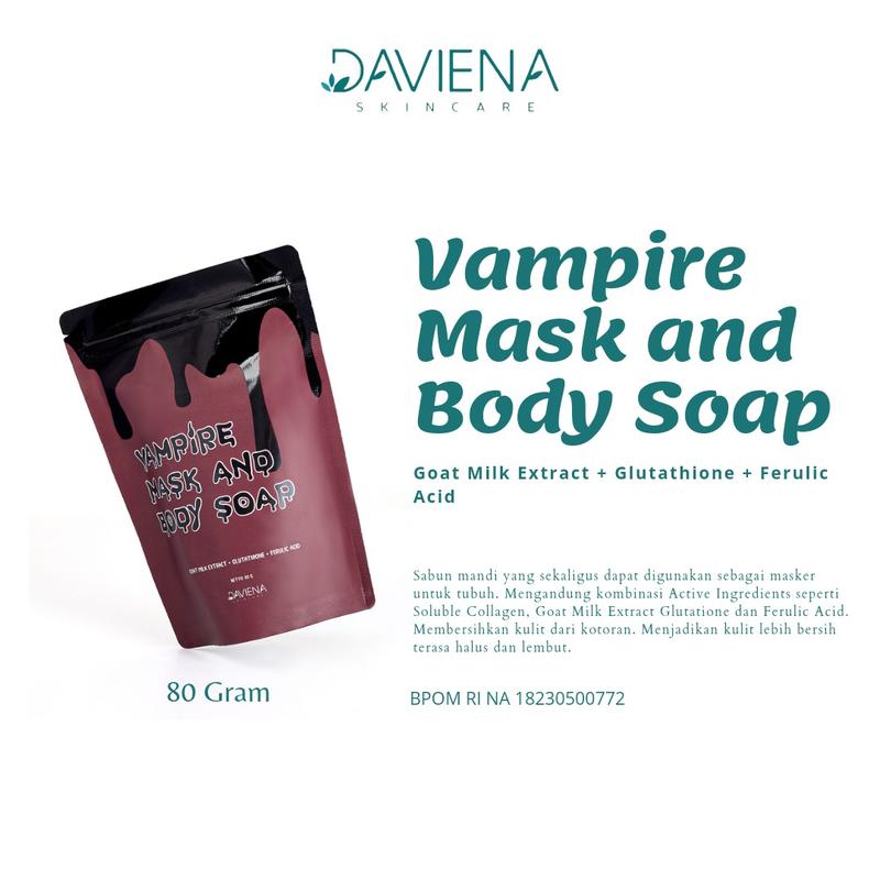 Daviena Skincare Vampire Mask and Body Soap - Shop | Tokopedia