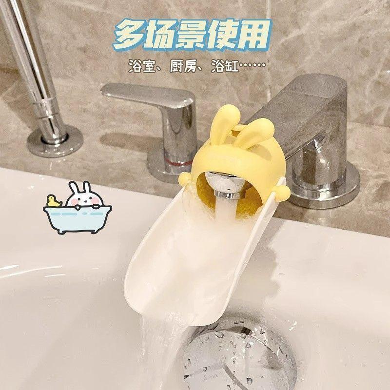 Cute Faucet Extender Creative Cartoon Rabbit Bathroom Sink Kitchen ...