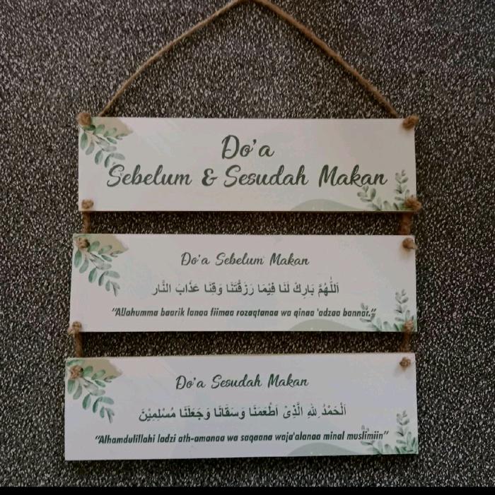 Jual [COD]Handmadeku-Dekorasi Gantung Aesthetic Doa Sebelum dan Sesudah ...