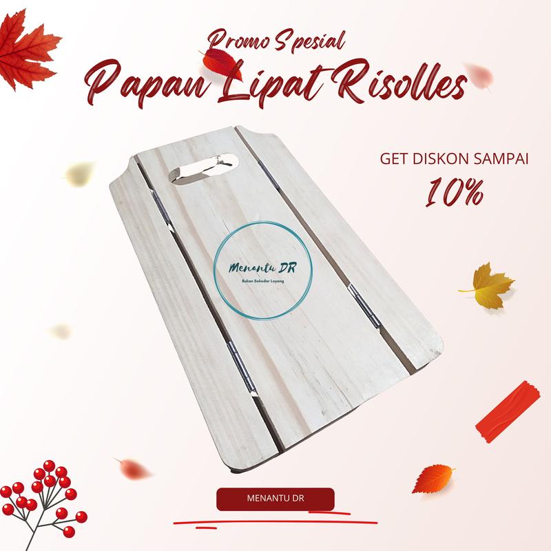 Alat Cetakan Risol Papan Lipat Risolles Dengan Rapih dan Garpu Pencelup ...
