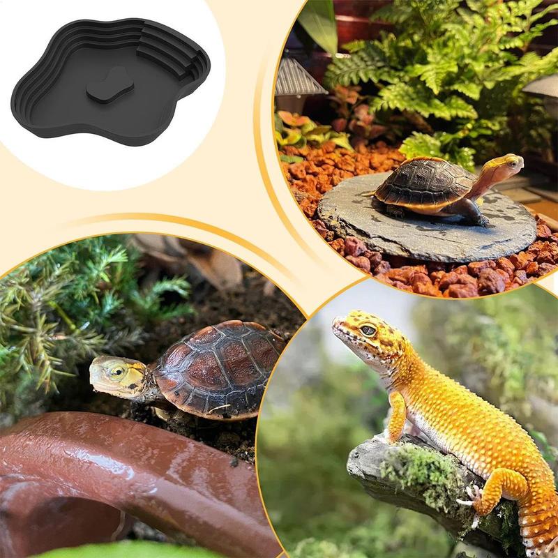Reptile Bathing Dish Plastic Soaking Pool Multi-Functional Pet - TikTok ...