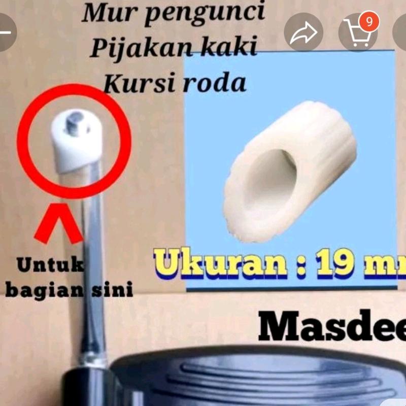 Mur baud pengunci kaki kursi roda - Shop | Tokopedia
