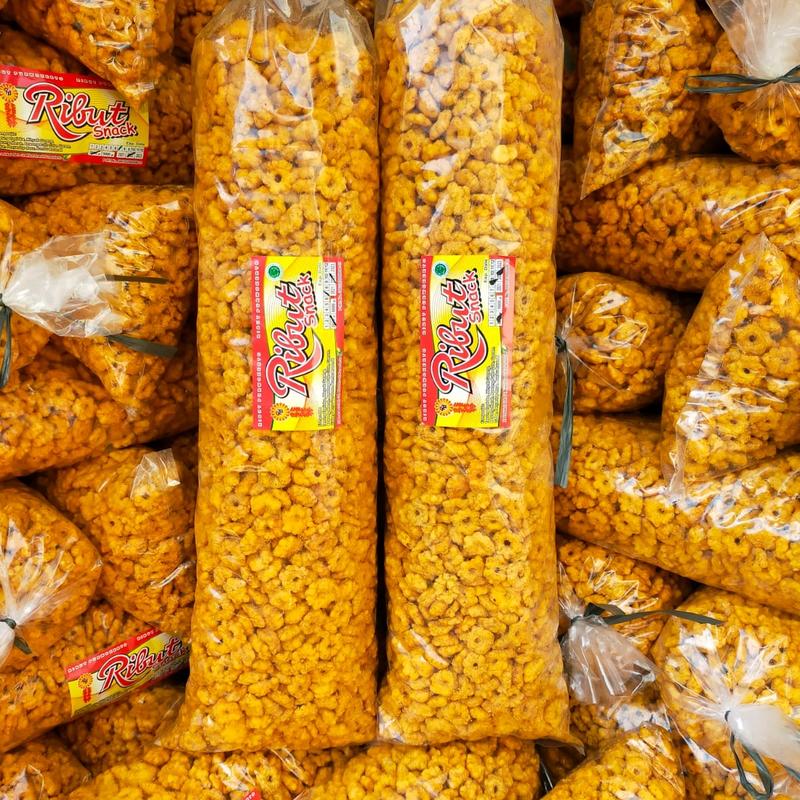 ribut snack jajanan jadul renyah gurih 1000gr/1kg - Shop | Tokopedia