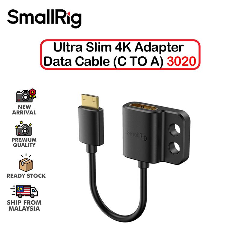 SMALLRIG Ultra Slim 4K Adapter Data Cable (C TO A) [3020] _ Kabel Data ...