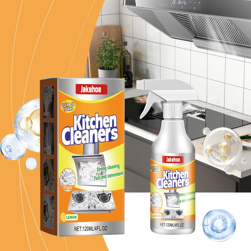 Jakehoe Kitchen Foam Cleaner, Household Stove Hood Stubborn Dirt ...