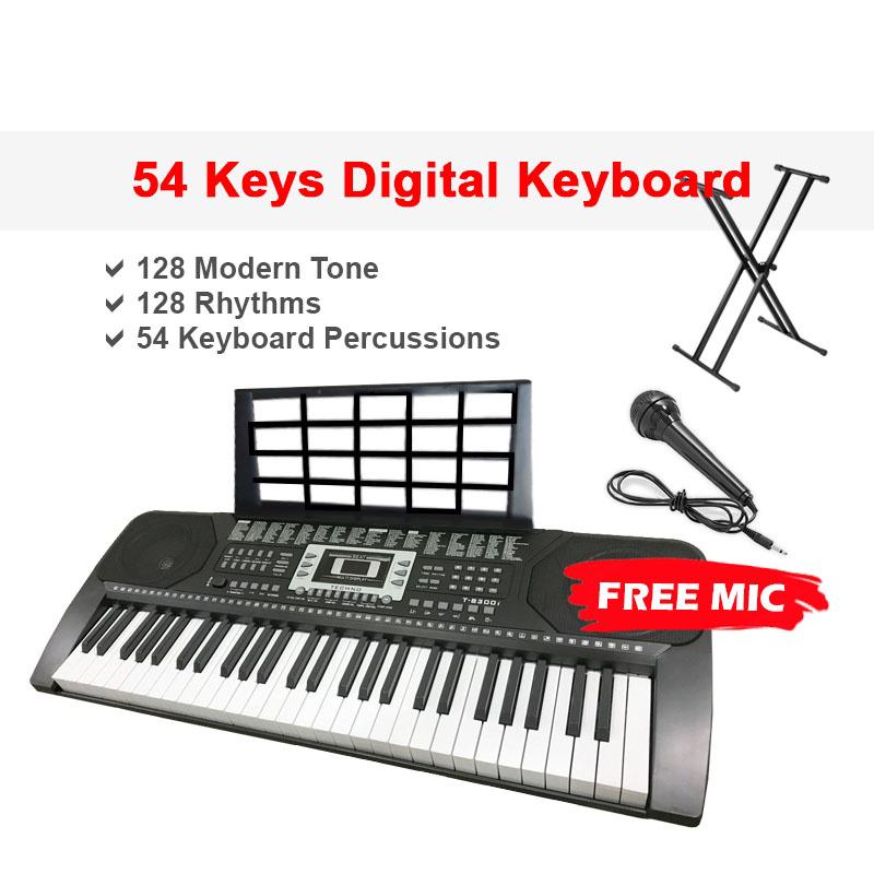 TECHNO (T-8300i) - 54 Keys Digital Portable Keyboard Piano Murah ...