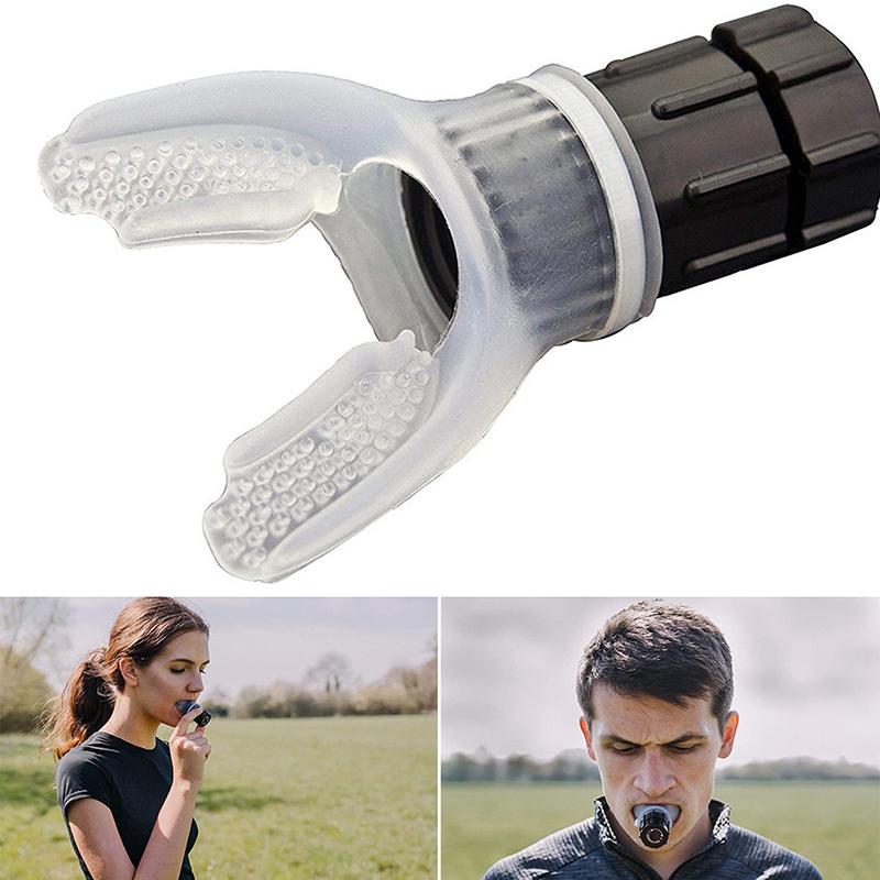 Breathing Trainer Exercise Lung Face Mouthpiece Respirator Fitness ...