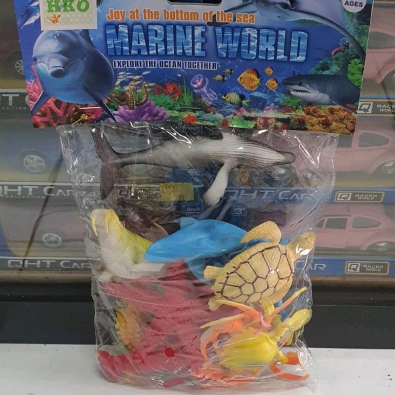 MAINAN HEWAN LAUT ISI 13/MARINE WORLD SEA ANIMALS HY-602 - Shop | Tokopedia