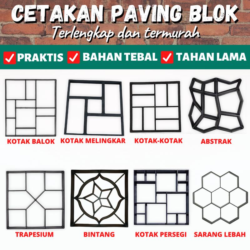 Cetakan Paving Block DIY Paving Blok Mudah Praktis Cetakan Jalan - Shop | Tokopedia