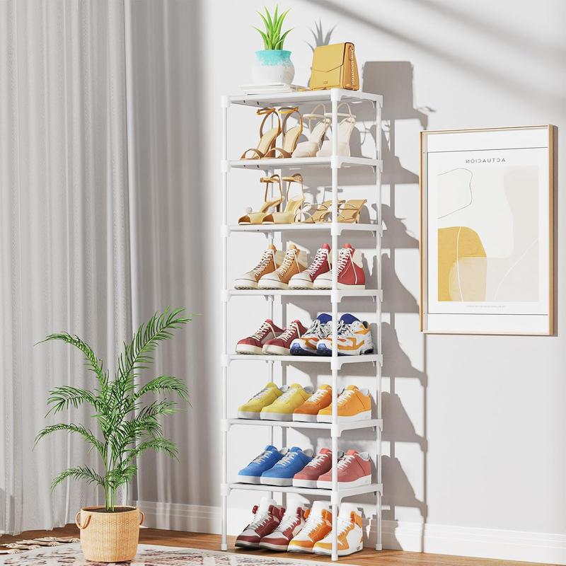 Shoe Rack for Closet - Stackable Shoe Organizer for Closet, Closet ...