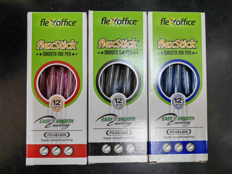 Flexstick .0.5/0.7mm smooth ink ballpen with Cap or Retractable ...