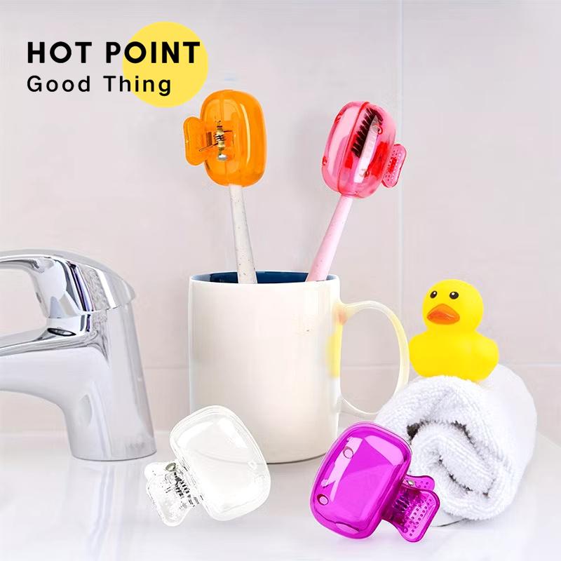 Toothbrush Holder Clips Plastic Toothbrush Head Covers Protective ...