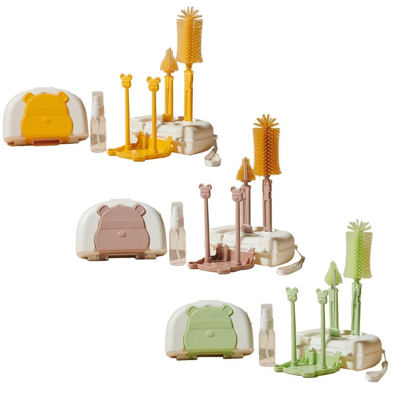 All in One Bottle Cleaning Set Essential Cleaning Kits Silicone ...