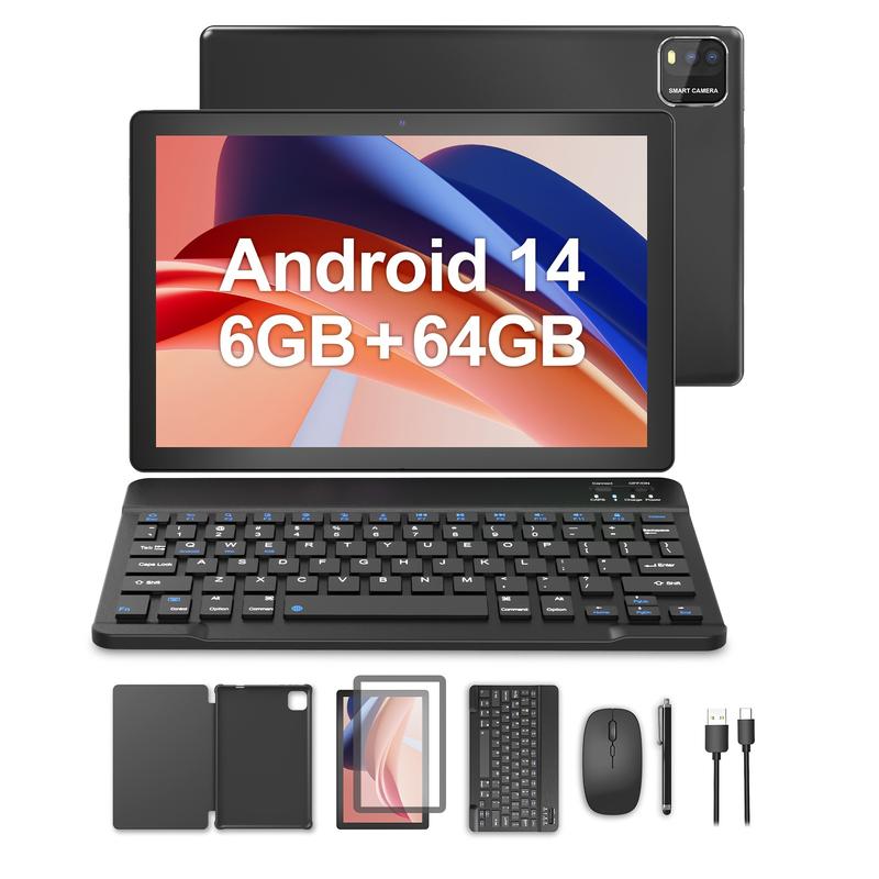 Android 14 Tablet 10 Inch with Protective Case, Quad-Core CPU, - TikTok ...