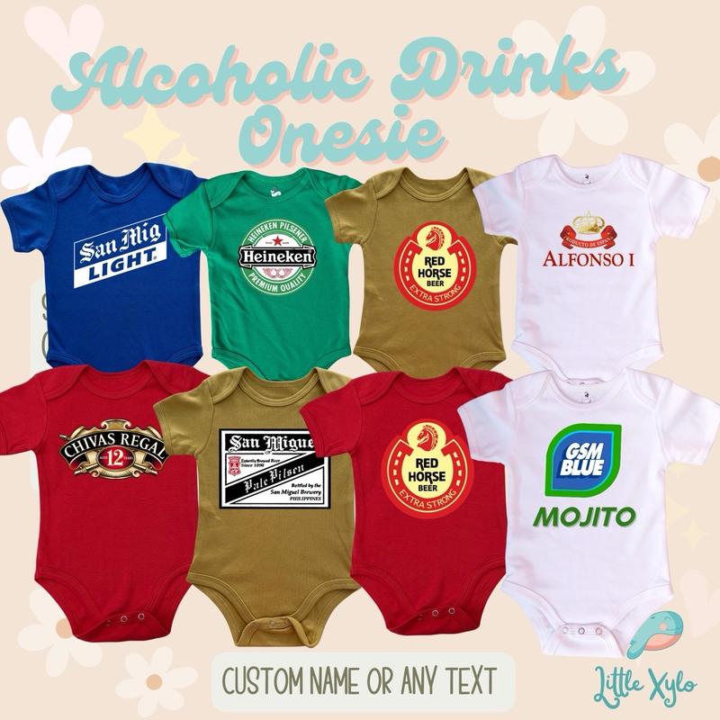 Little Xylo Alcohol liquor themed baby onesie cotton - TikTok Shop ...