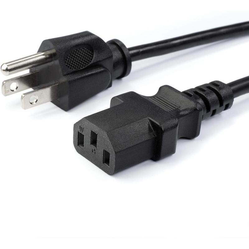 25 Feet - 3 Prong AC Power Cable for mputer, , Server, & Desktop ...