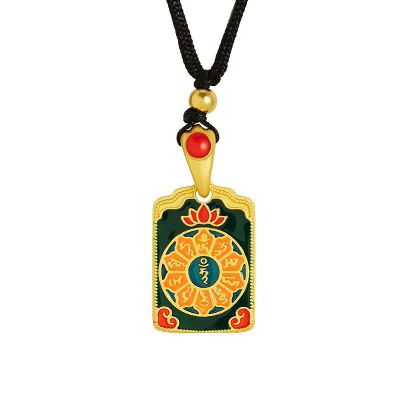 Shajin Wulu Wealth God Necklace Versatile Temperament Drip Oil - TikTok ...