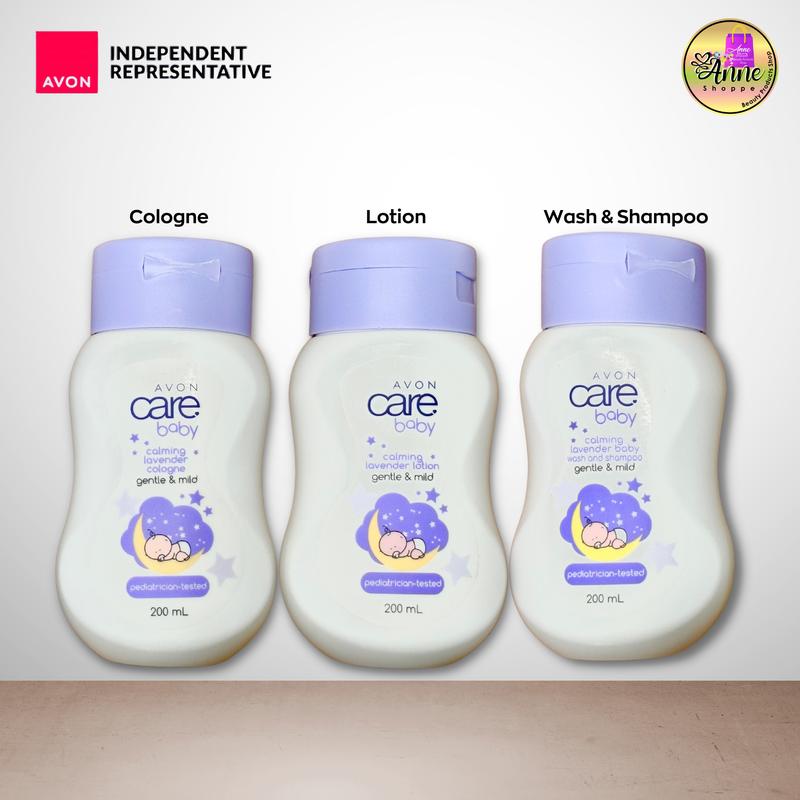 AVON Care Baby Calming Lavender Cologne, Lotion & Wash & Shampoo ...