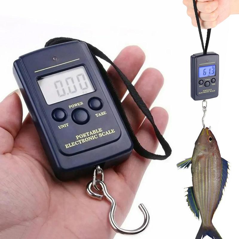 Backlit LCD Display Hook Scale, 110 lb/50kg Hook Scale, Batteries ...
