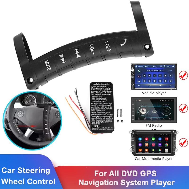 Universal SWC Wireless Car Steering Wheel Control Button Remote ...