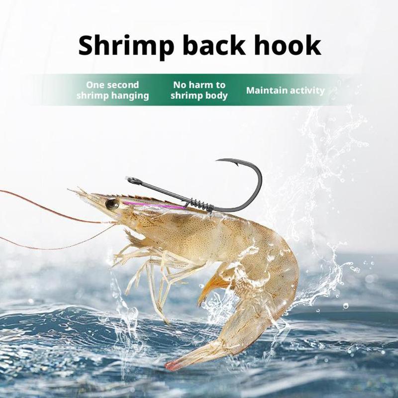 5pcs Live Shrimp Hooks Spring Fish Hooks Made Of Stainless Steel ...