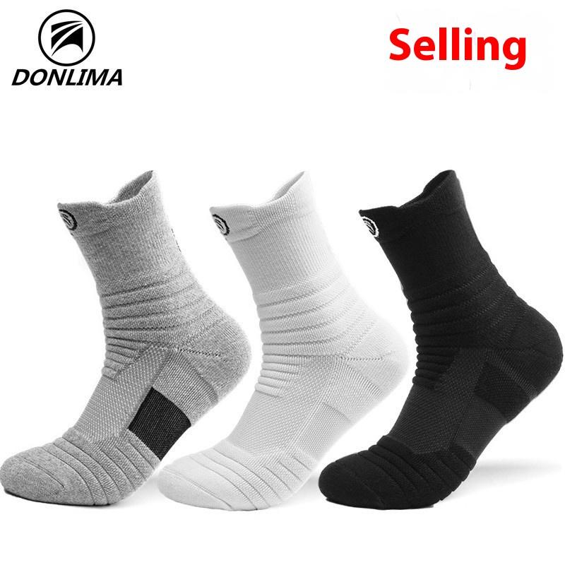 Running Socks Men's Basketball Stockings Thick Towel Bottom Terry-Loop ...