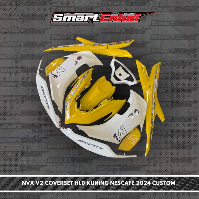 NVX V2 COVERSET KUNING NESCAFE 2024 CUSTOM HLD - TikTok Shop Malaysia