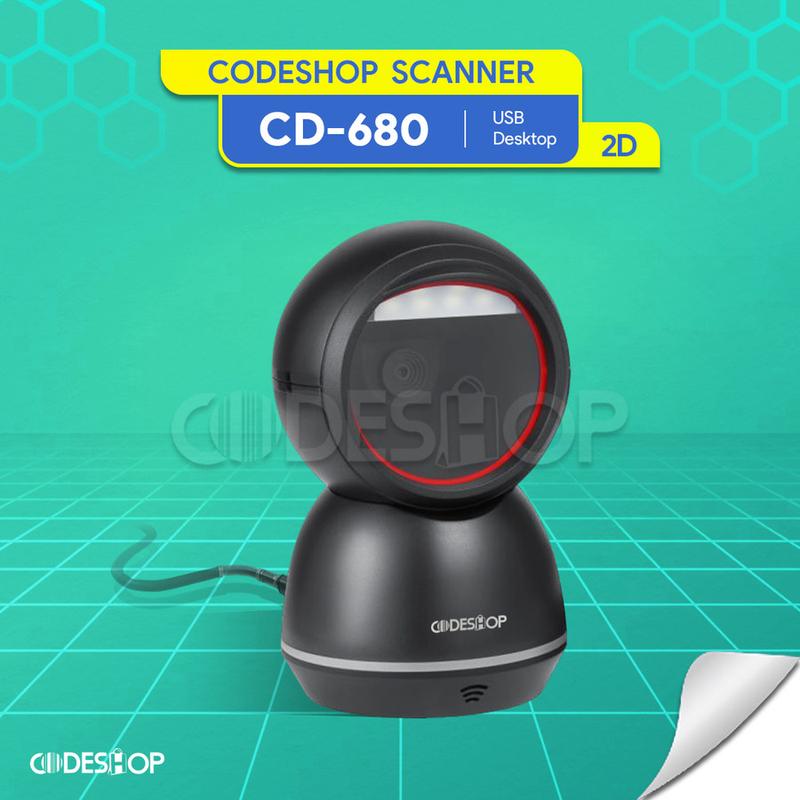 SCANNER BARCODE 1 D & 2 D CODESHOP CD-680 I SCANER KASIR CD 680 - Shop ...