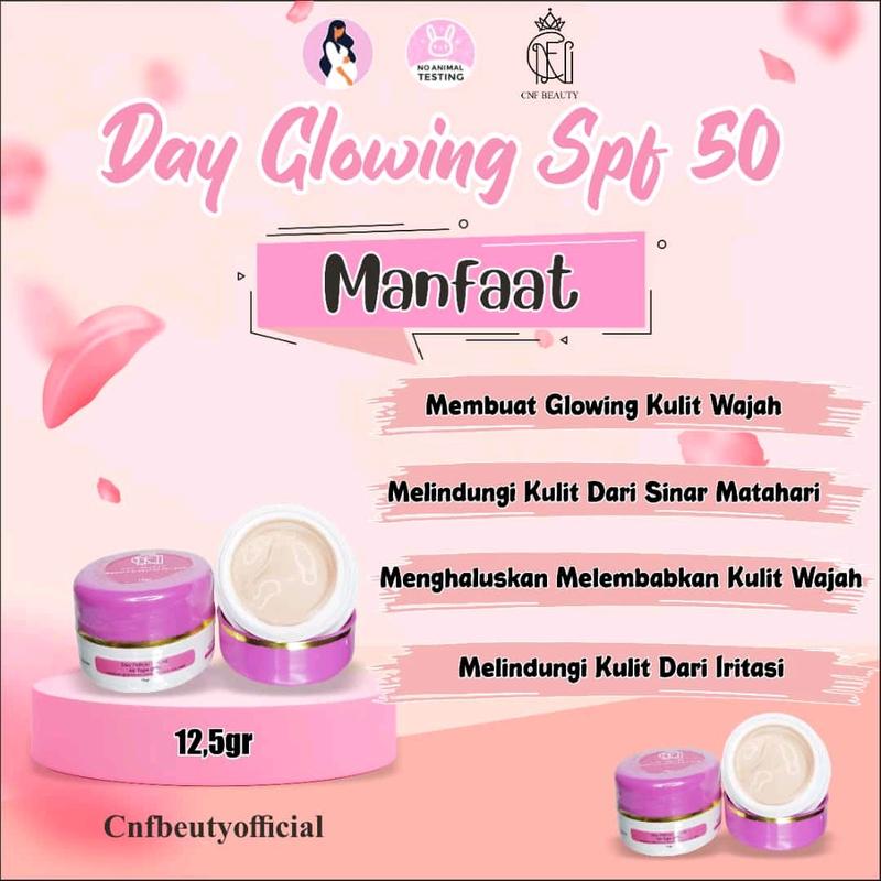 PAKET USAHA 10 POT DAY GLOWING CNF BEAUTY SPF 50 - CREAM SIANG - Shop ...