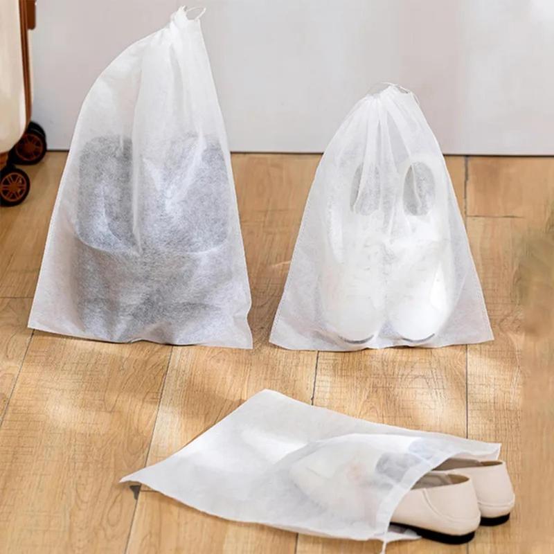 5Pcs/Set Non-wove Shoe Dust Covers Anti-Yellow Drawstring Clear ...
