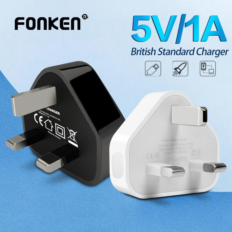 Fonken phone USB charger UK 3 pin regulate 5V 1A triangle foot - TikTok ...
