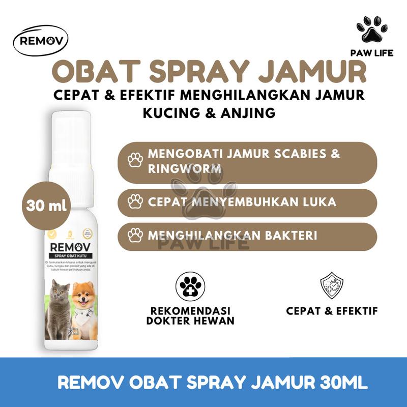PL Remov SPRAY OBAT JAMUR 30ML Scabies Penyakit Kulit Gatal Jamuran ...