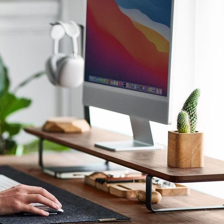 Meja stand layar laptop 100x20cm meja monitor laptop rak dudukan - Shop ...