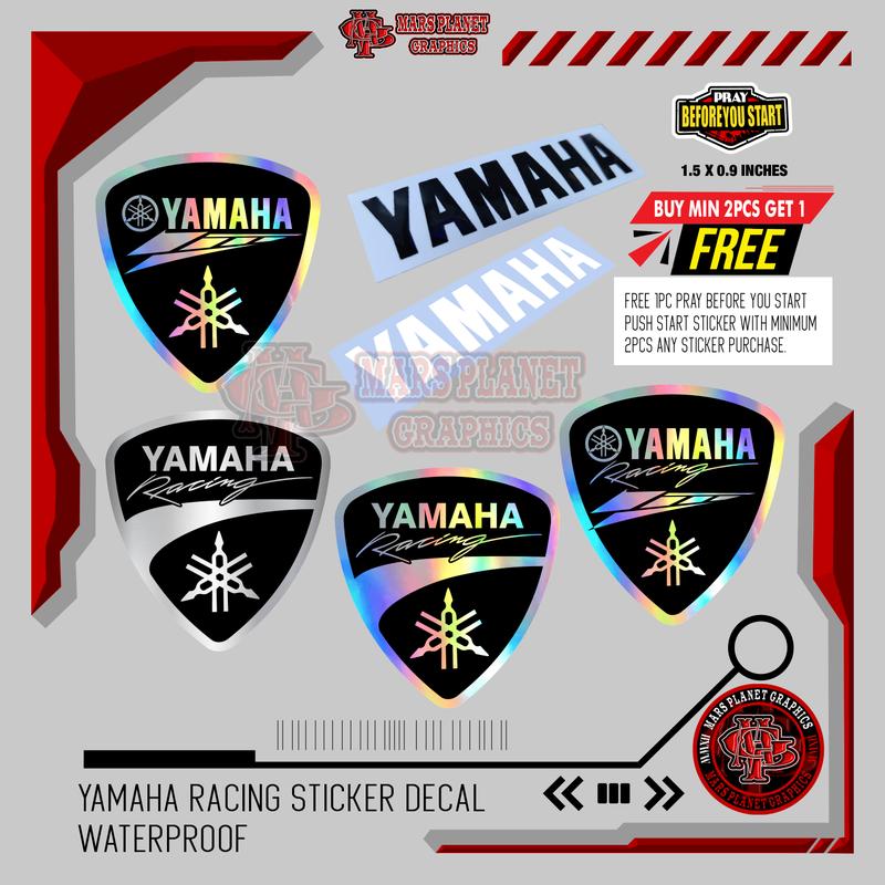 Yamaha Racing Sticker Decal Waterproof - TikTok Shop Philippines