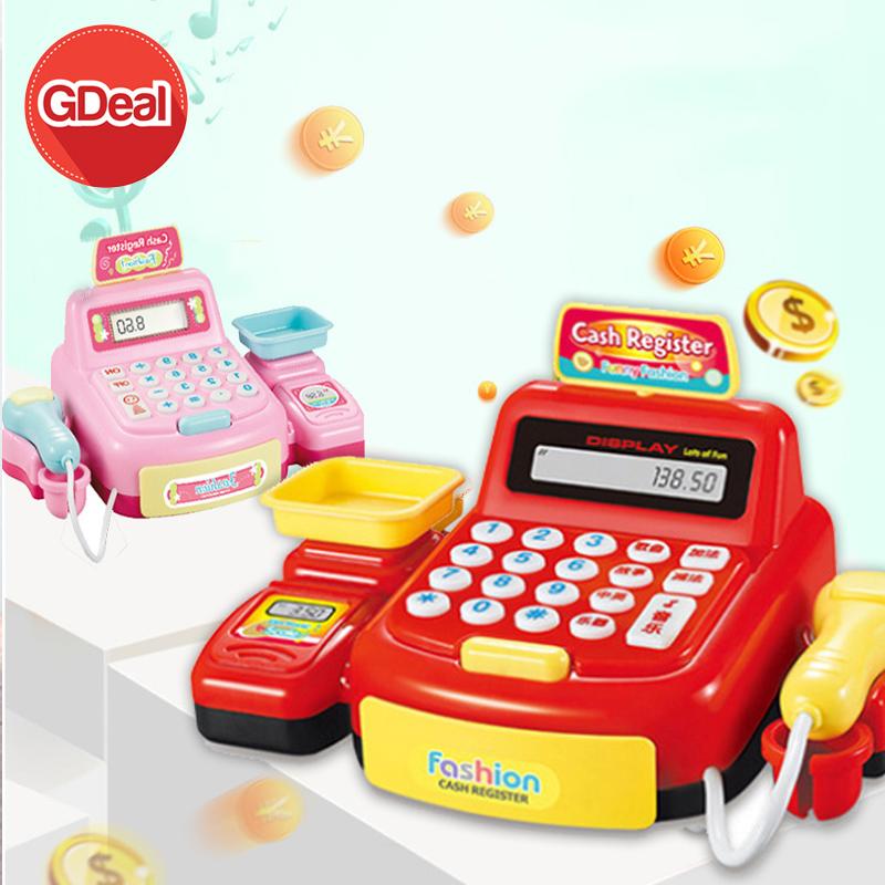 GDeal Pretend Cashier Toy Supermarket Cash Register Machine With ...