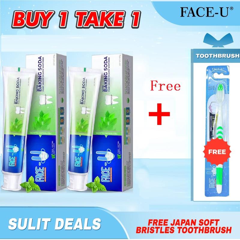 [Buy 1 Take 1] FACEU Toothpaste Baking Soda Toothpaste JAPAN - TikTok ...