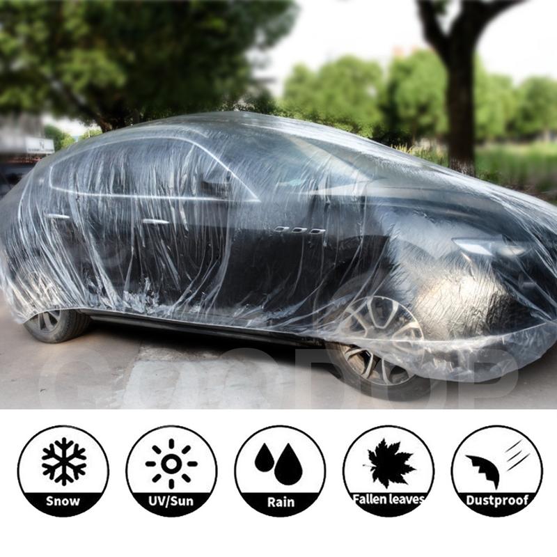 Car Cover Waterproof Dustproof PE Disposable Car Covers With - TikTok ...