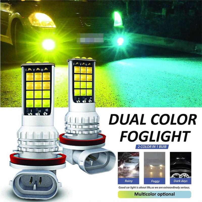 1PC 30LED Fog Light Bulb Two Color H3 H7 H8 H11 9005 HB3 900 - TikTok ...