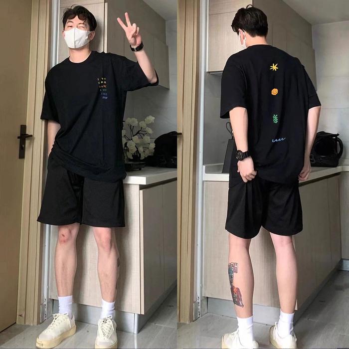 Promo Future Flower T-shirt Atasan Baju Kaos Oversize Pria Hitam Dewasa ...