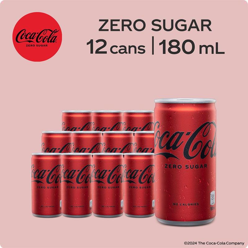 Coca-Cola Zero Sugar Mini Cans 180ml - Pack of 12 - TikTok Shop Philippines