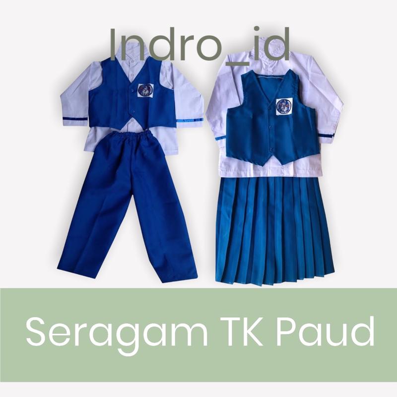 SERAGAM TK NASIONAL BIRU BENHUR PANJANG - Shop | Tokopedia