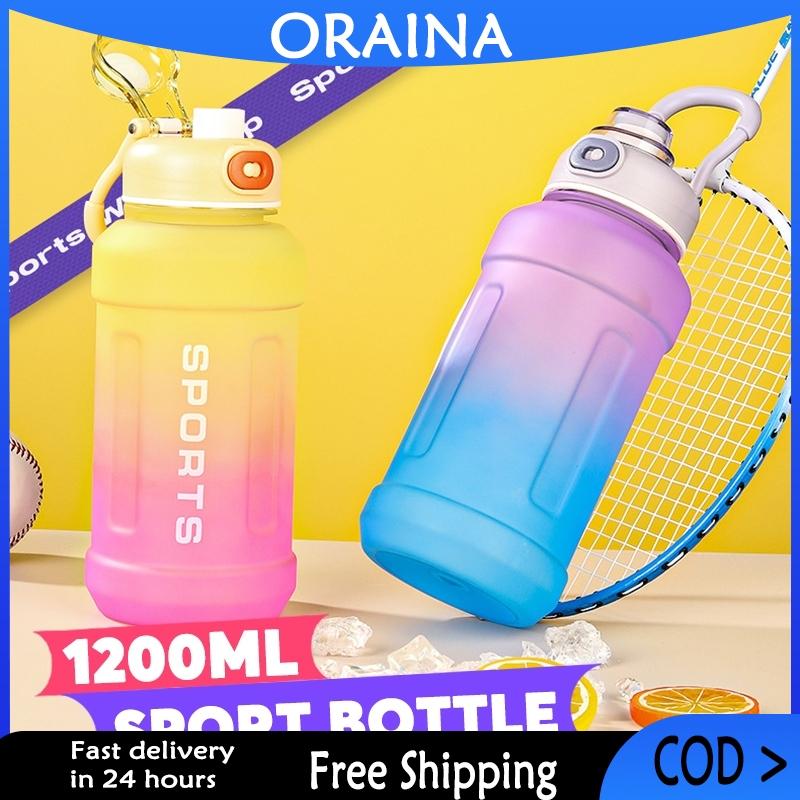 ORAINA Studio 1200ml Portable Water Bottle Tumbler Plastic Outdoor ...