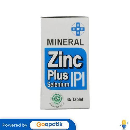 IPI MINERAL ZINC PLUS SELENIUM BOTOL 45 TABLET - Shop | Tokopedia