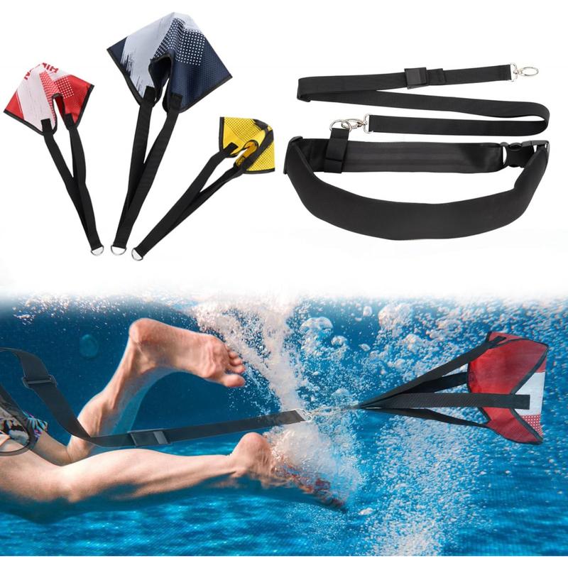 Swimming Parachute Resistance Set Training Equipment with 3 Parachute ...