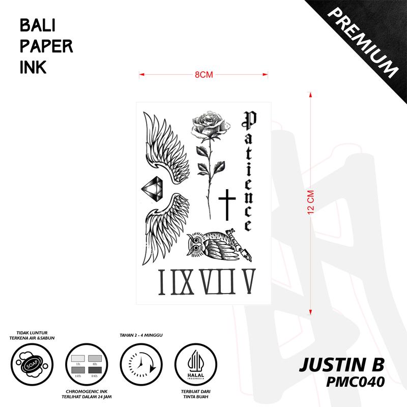 Tato JB Set PMC040 Premium Stiker Tato By Bali Paper Ink Tatto ...
