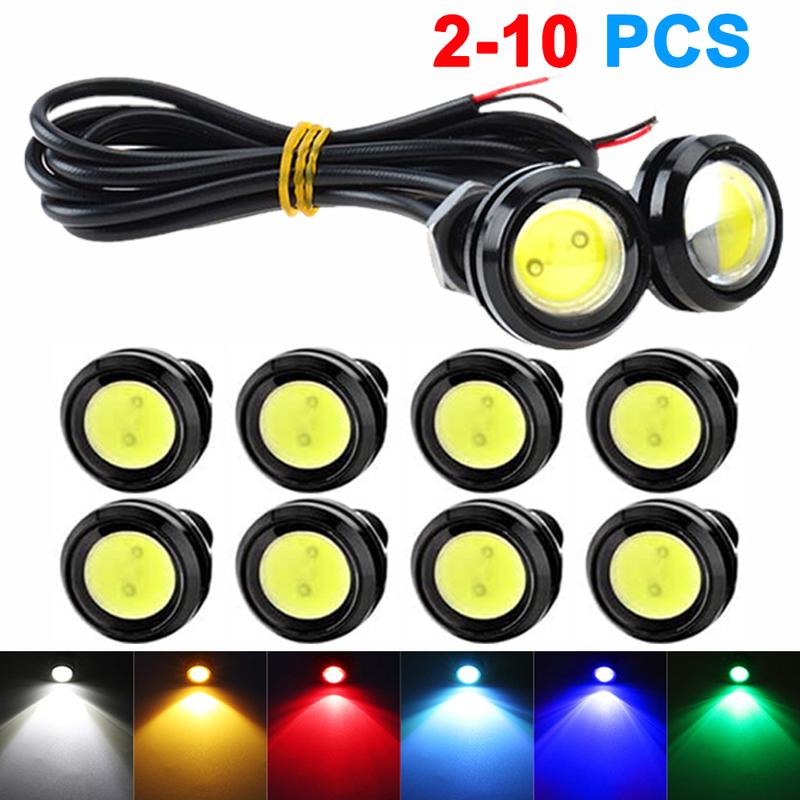10 PCS 18MM COB LED Car Eagle Eye Light 12V DRL Daytime Running ...
