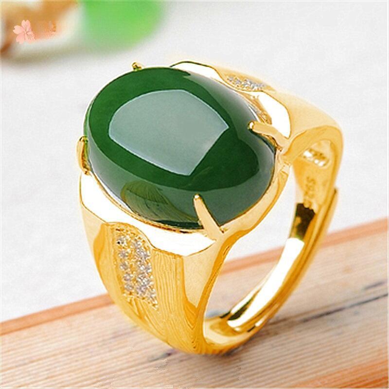 Cincin Emas Jed Hijau, Alamiah, Untuk Lelaki dan Wanita, Asli, - TikTok ...