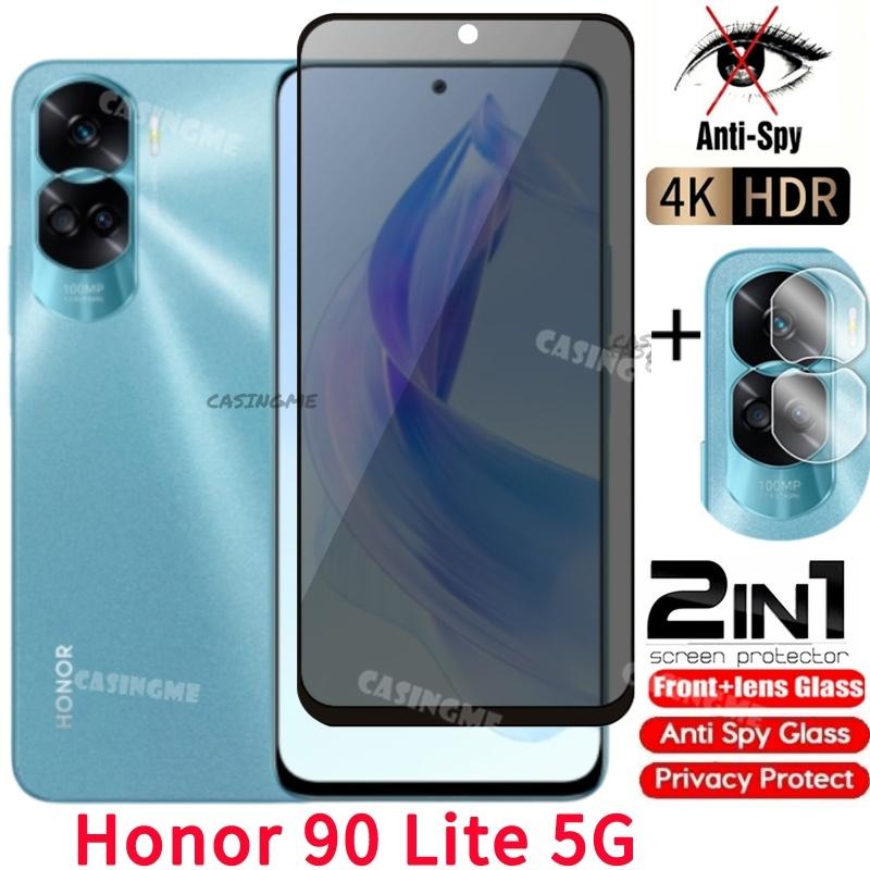 Honor 90 Lite 5G 2023 Private Tempered Glass Anti-Spy Full Cover ...