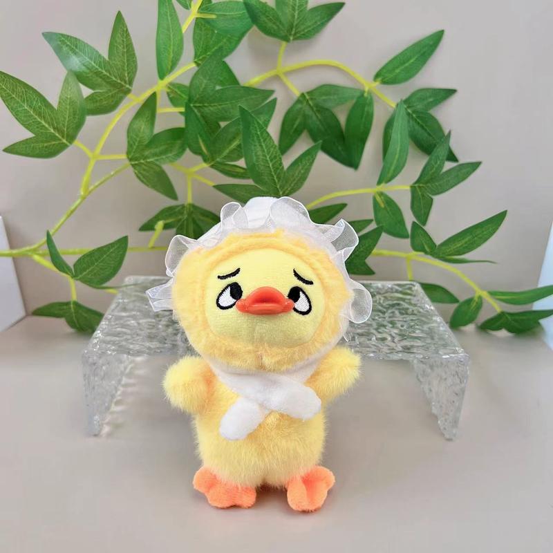 Charming Miniature Plush Duck Keychain With Soft Pp Cotton Filling ...